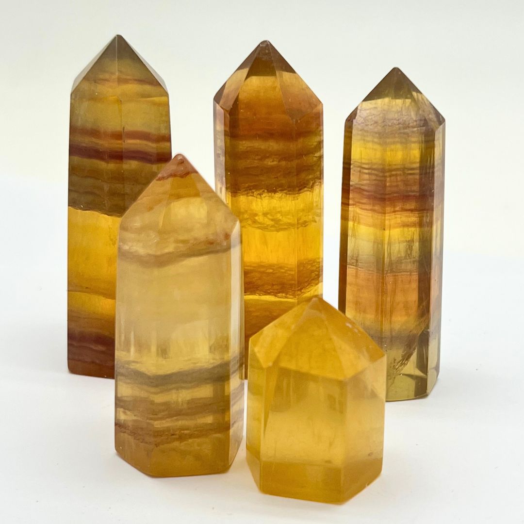 Fluorit kristallspetsspets gul – Kristallrummet
