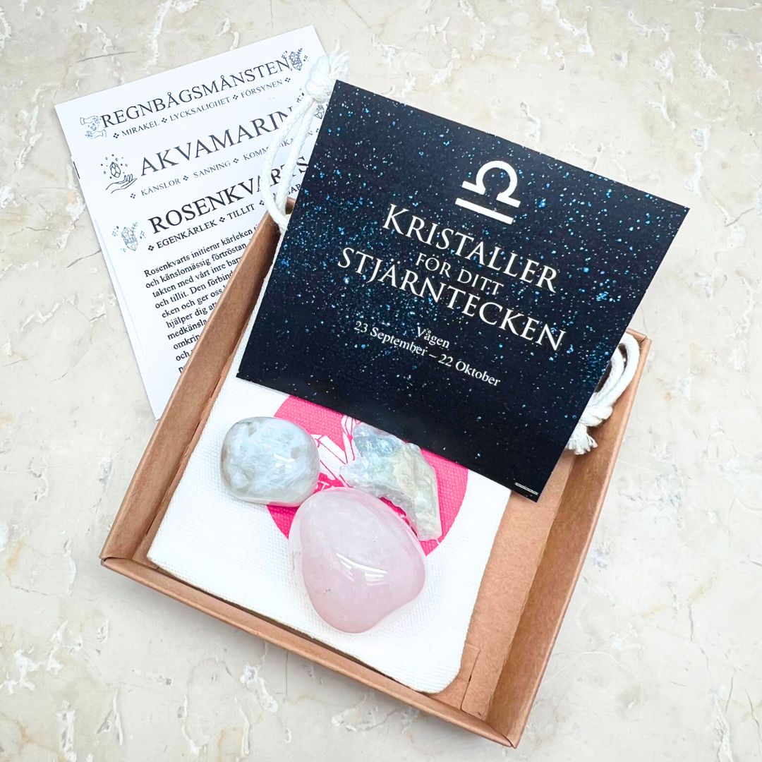 Libra astro stones gift box – Kristallrummet