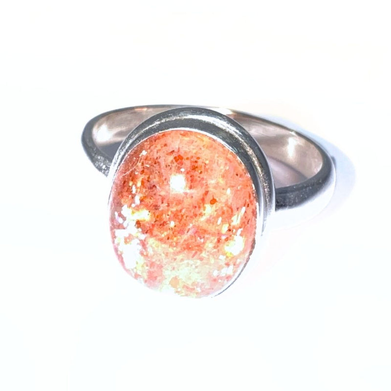 Karneol ring i silver – Kristallrummet