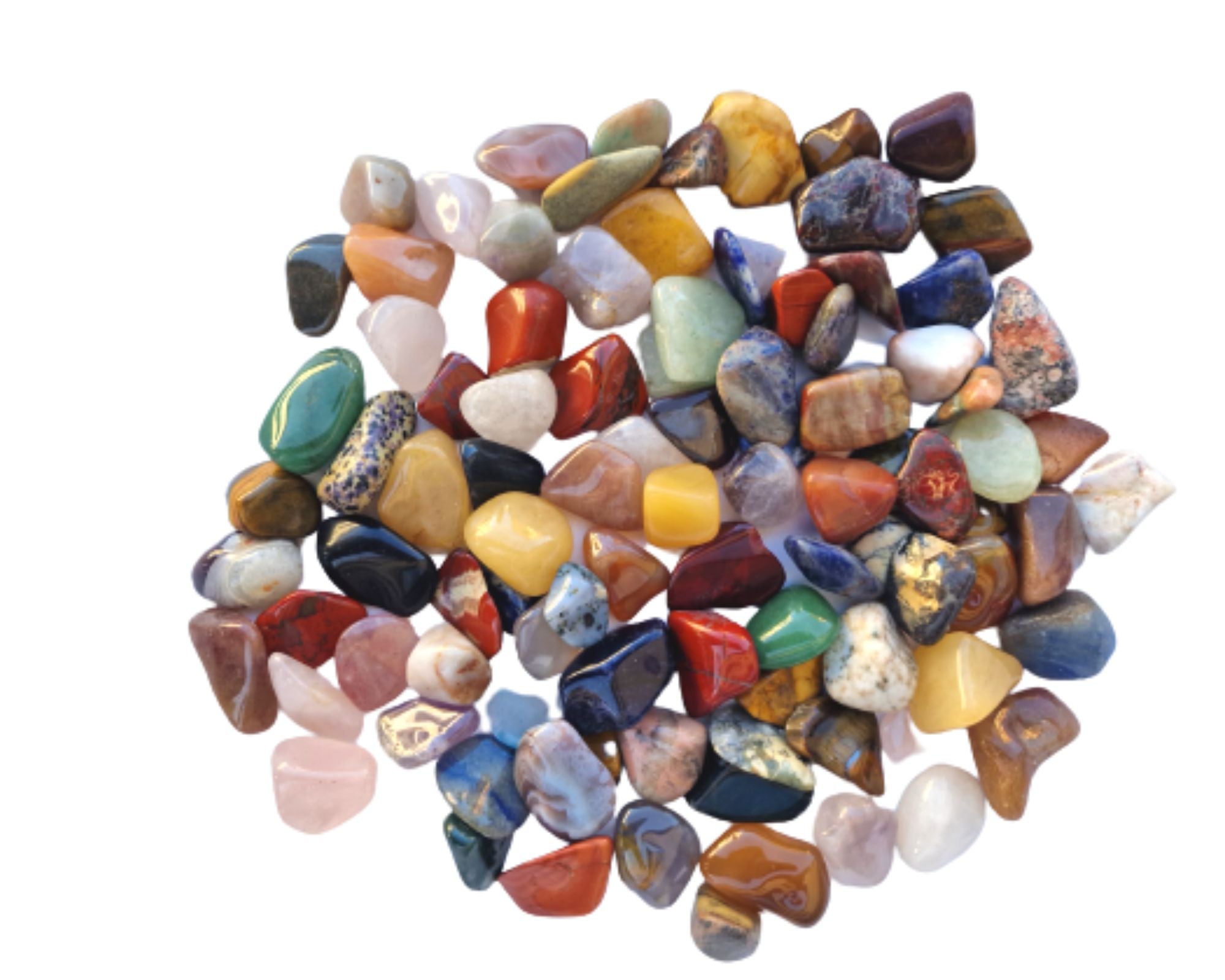 Stone mix, 1KG tumbled crystals of mixed varieties – Kristallrummet