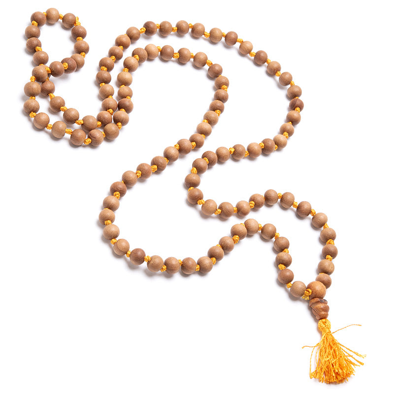 En aromatisk mala med pärlor av Sandelträ – Kristallrummet